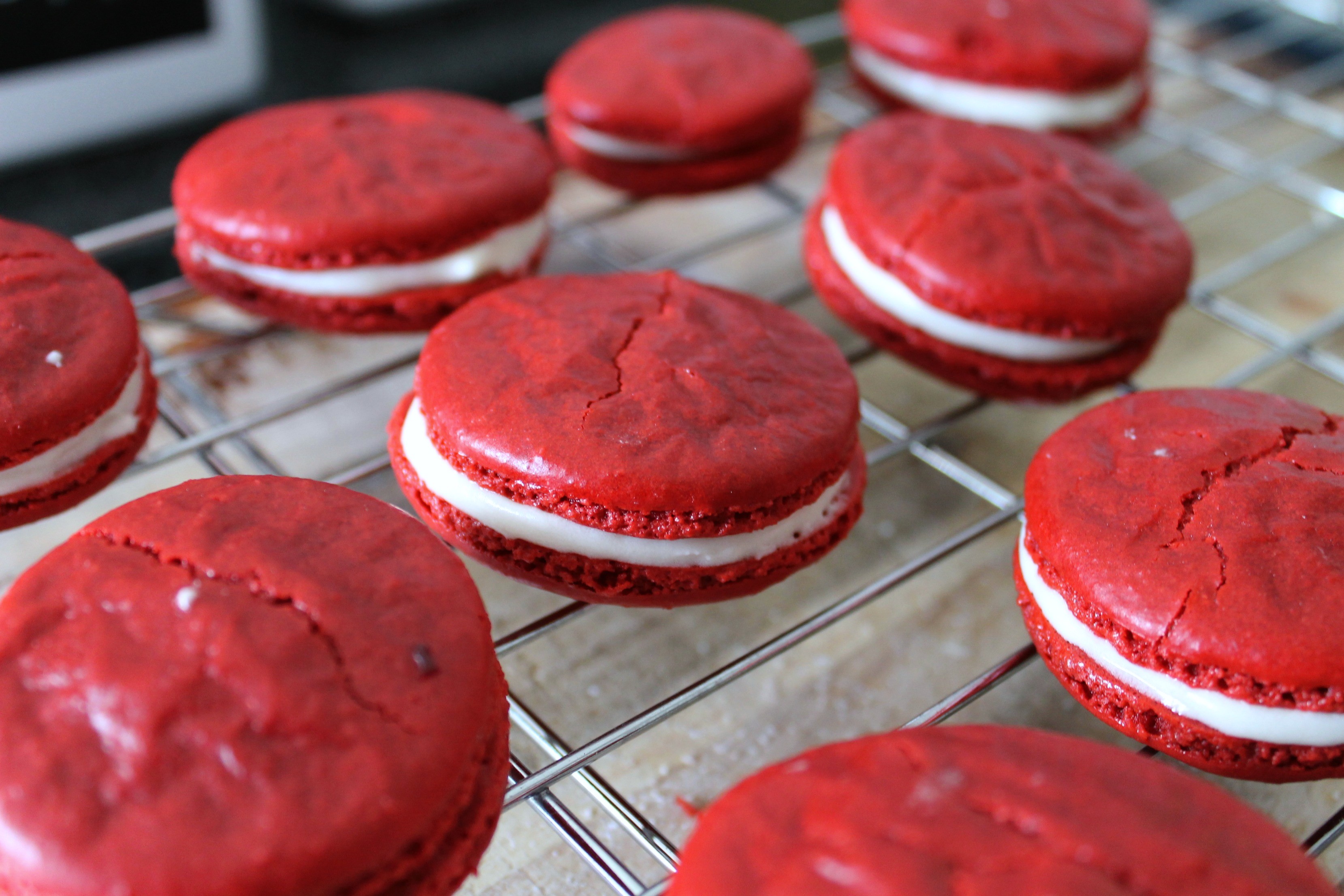 Red Velvet Macarons