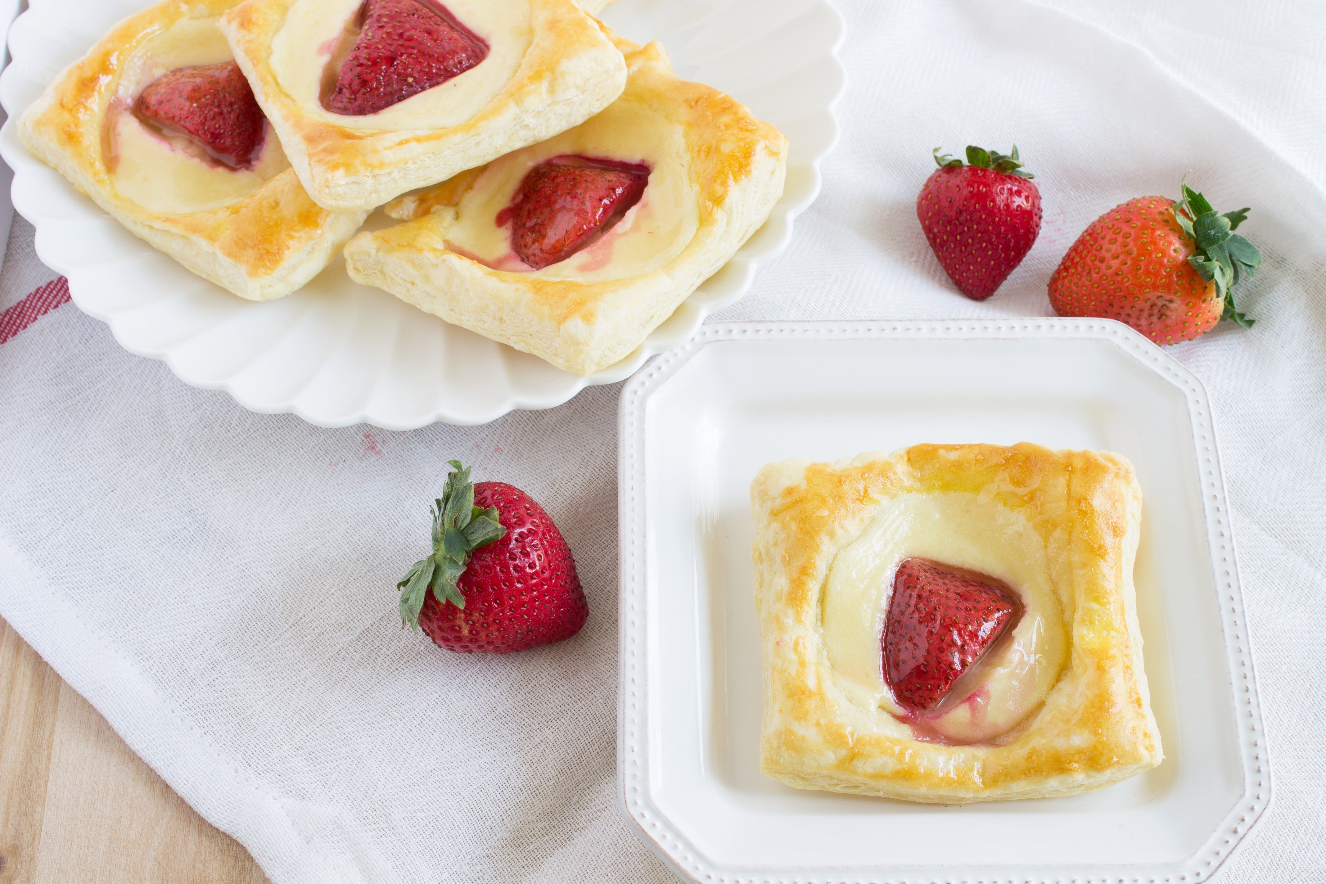 Strawberries & Cream Danish
